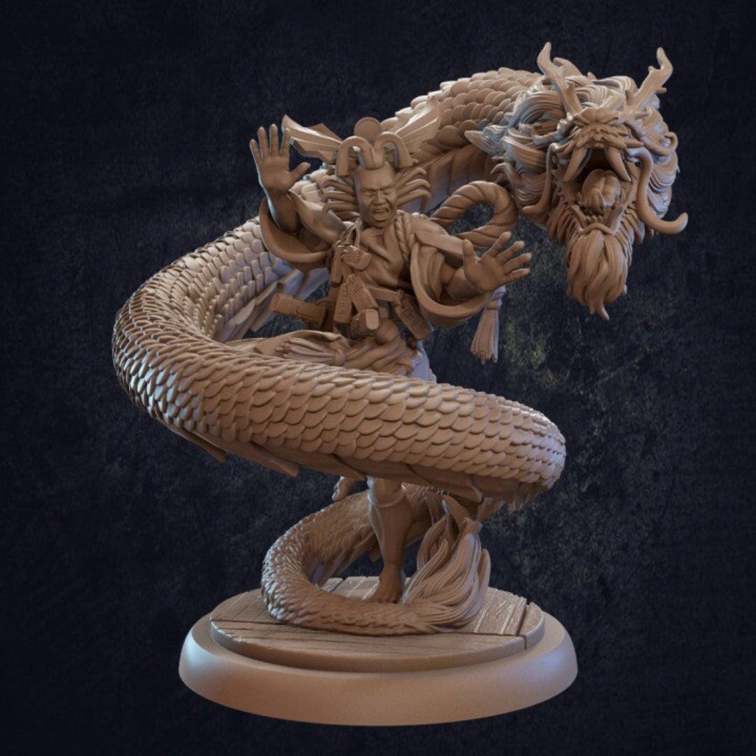 Yamakaze Kabuki Spirit Folk - Dragon Trappers Lodge D&D RPG Miniatures ...
