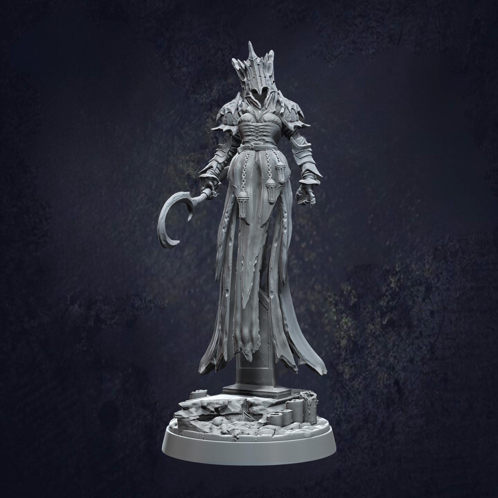 Mournful Hag Female Wraith Grimdark Mini - D&D RPG Miniature Monolith ...