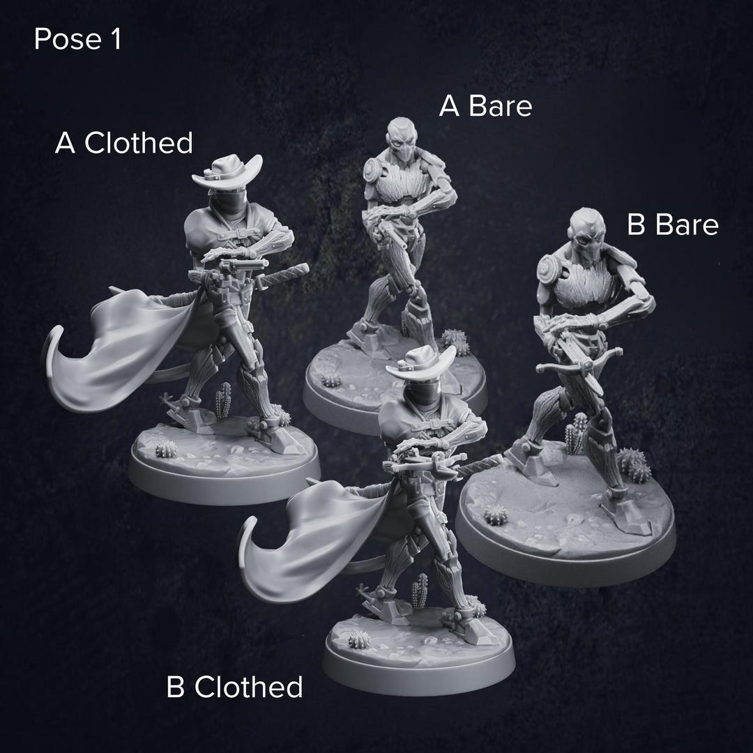 Mechanical Robot Cowboys - Dragon Trappers Lodge D&D RPG Miniatures ...