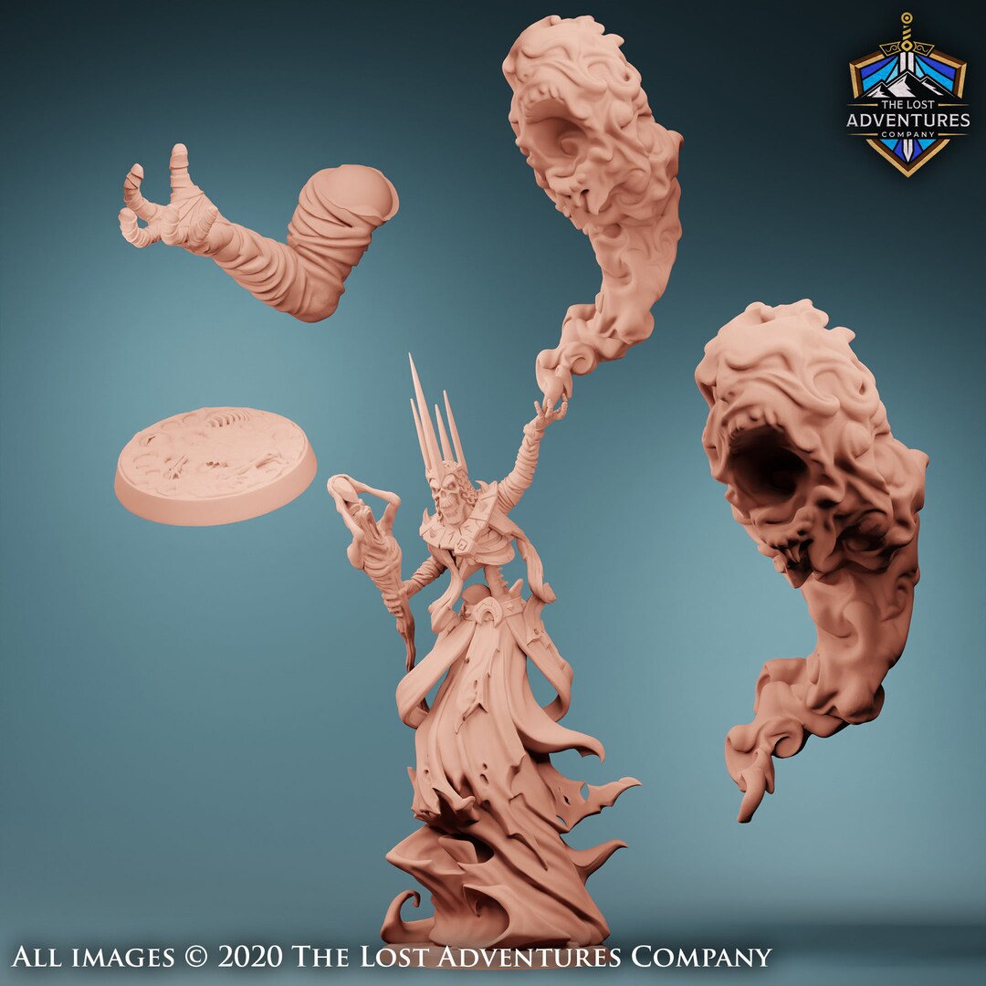 Lich Niru the Everlasting Lich Dnd RPG Miniature Lost Adventures ...