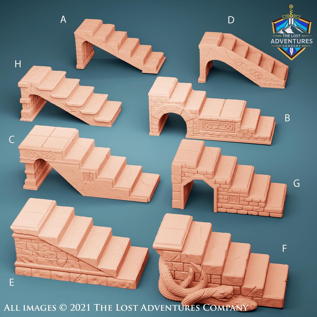Stairs D&D RPG Terrain Lost Adventures (dungeons and Dragons ...