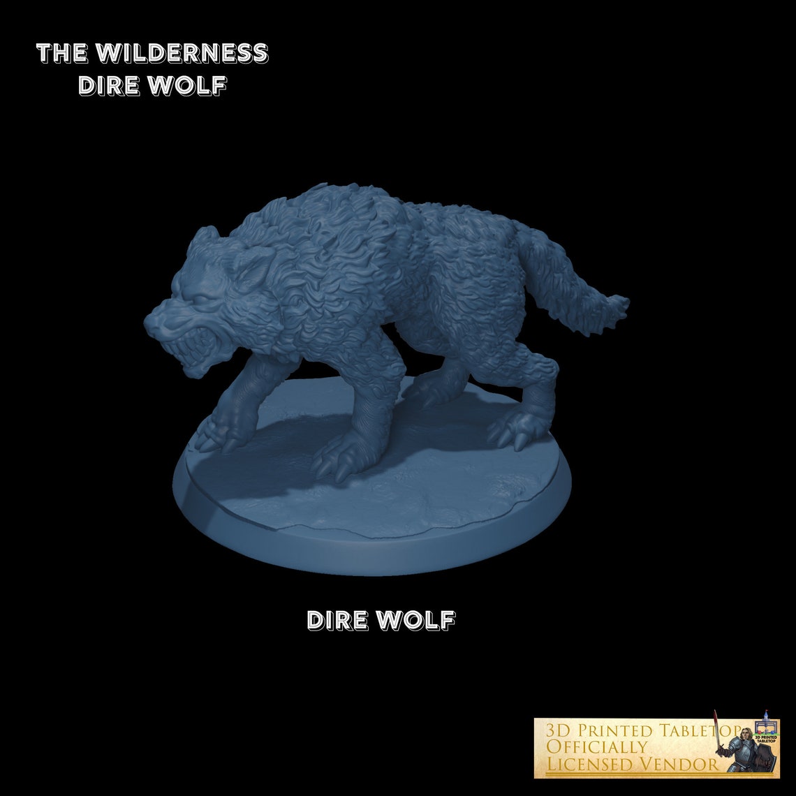 Dire Wolf 50mm Base Dnd RPG Miniatures the Wilderness Dire - Etsy UK
