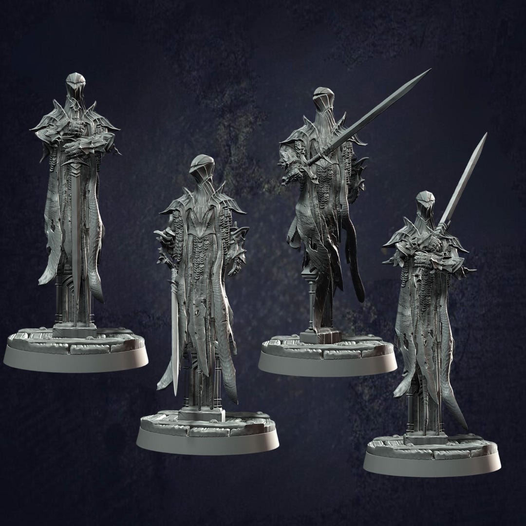Wraith Lord Grimdark Mini - D&D RPG Miniature Monolith Arts (dungeons ...