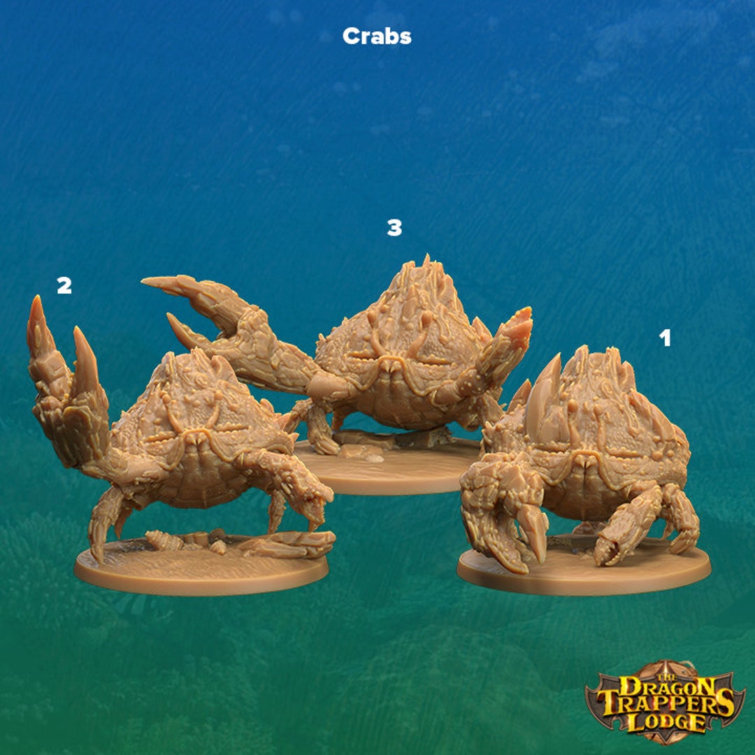Crabs Dragon Trappers Lodge Dnd RPG Miniatures: the Floating - Etsy UK