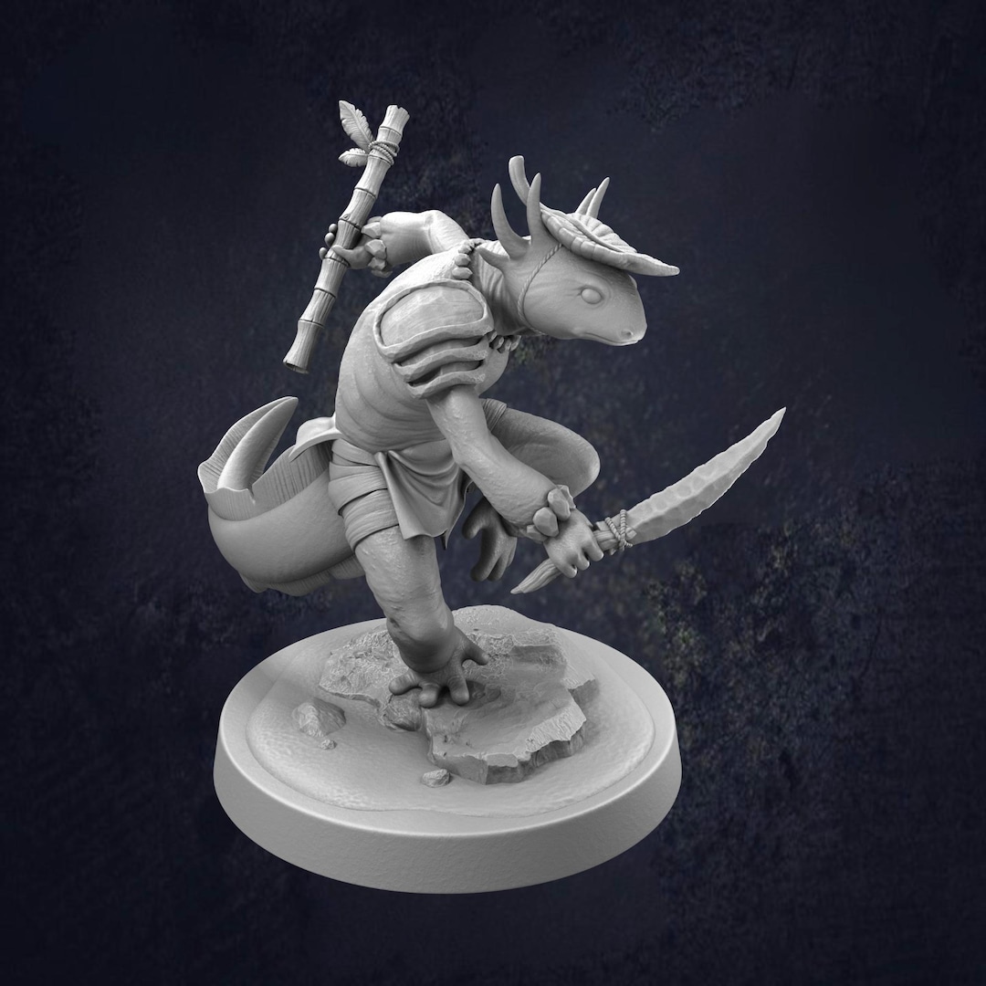 Axolotl Ranger Yahni D&D RPG Miniature Dragon Trappers Lodge (dungeons ...