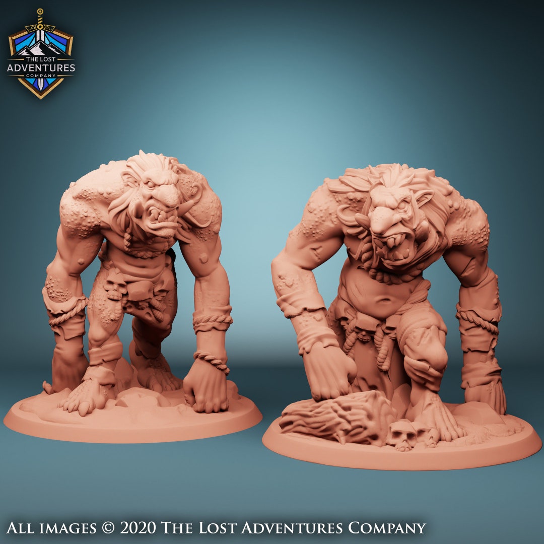 Trolls - D&D RPG Miniature Lost Adventures (dungeons and Dragons ...