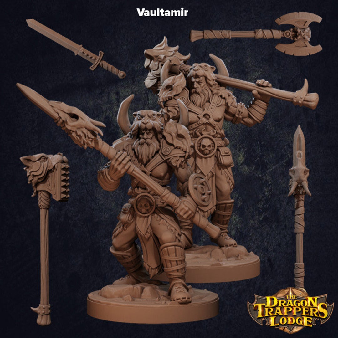Barbarian Vaultamir - Dragon Trappers Hütte D&D RPG Miniaturen ...