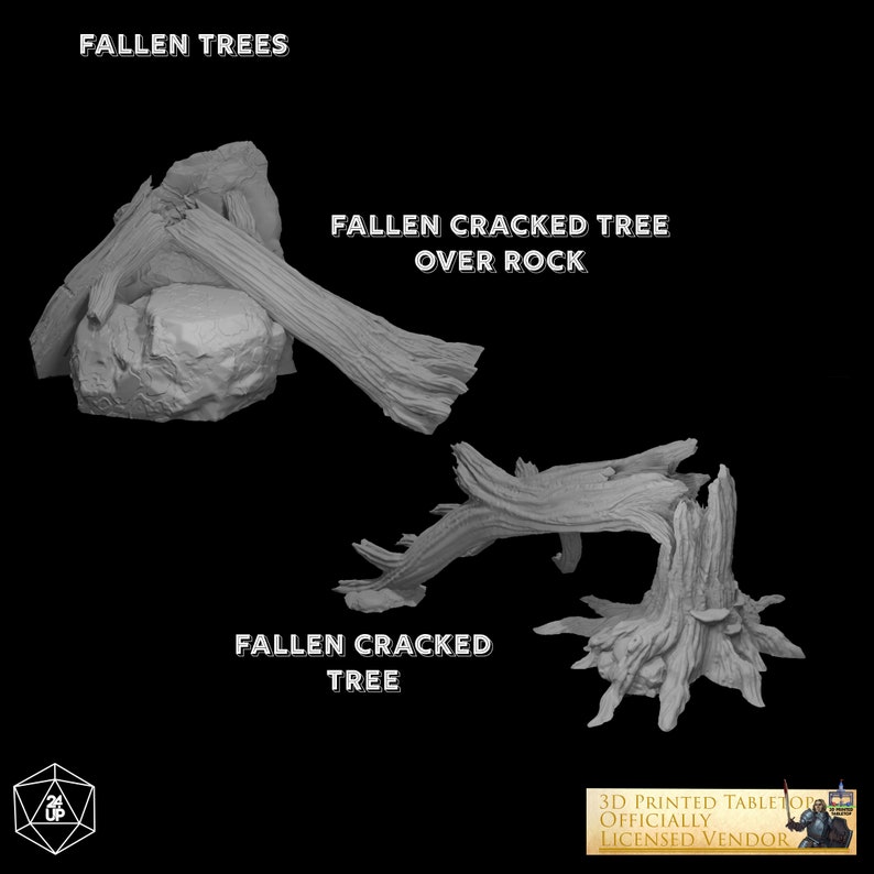 Fallen Trees RPG Terrain Dnd Miniature dungeons and Dragons | Etsy UK
