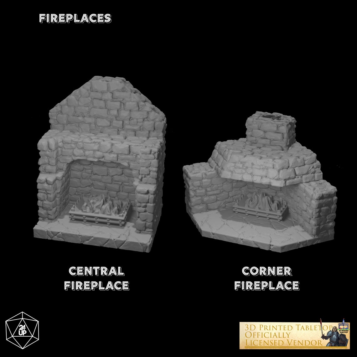 Fireplaces RPG Terrain Dnd Miniature dungeons and Dragons - Etsy UK