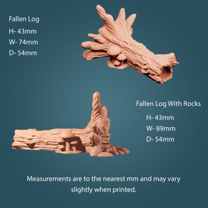 Fallen Trees RPG Terrain Dnd Miniature dungeons and Dragons, Pathfinder ...