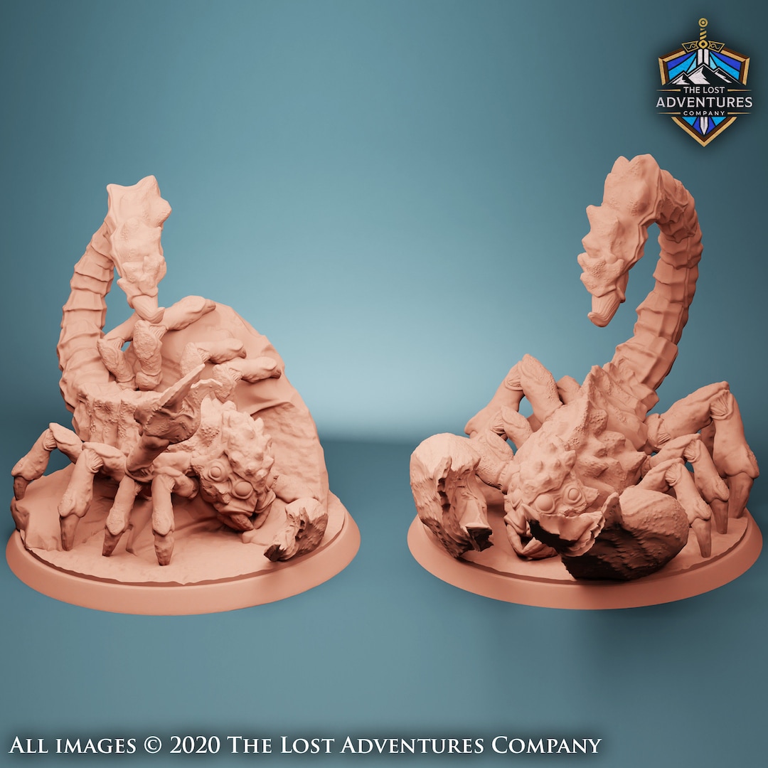 Giant Scorpions - D&D RPG Miniature Lost Adventures (dungeons and ...