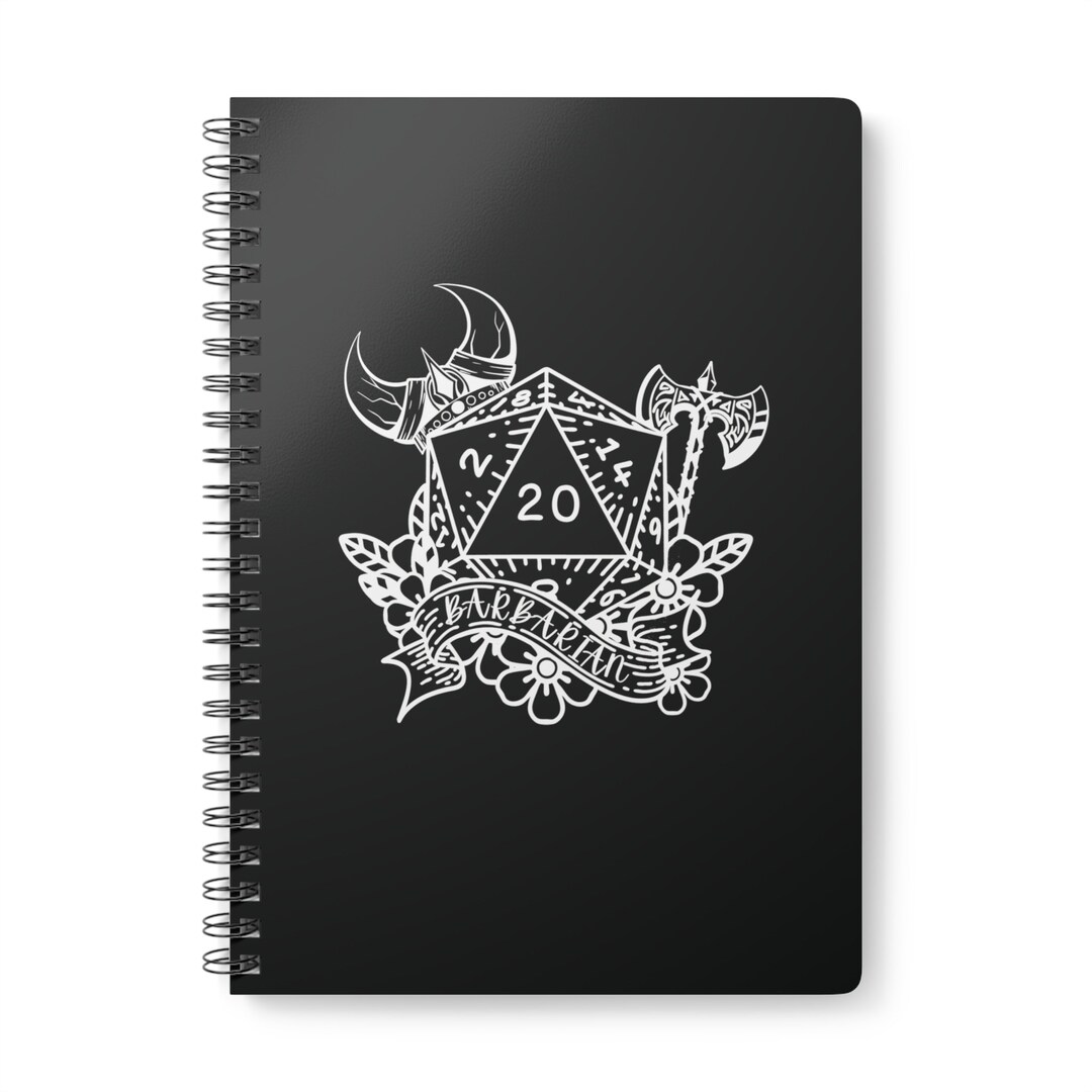 Barbarian Tattoo Style Spiral Softcover Notebook, A5 ideal Gift for ...