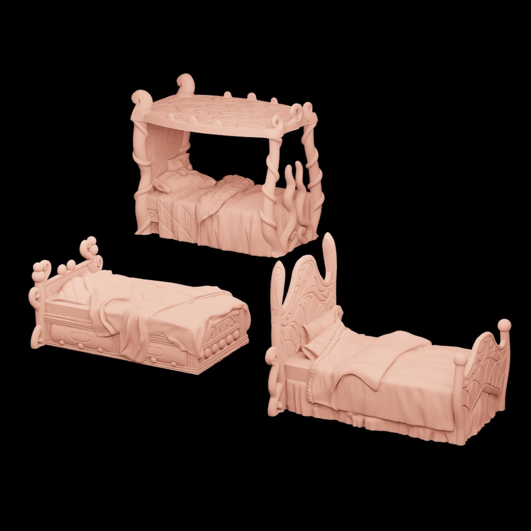 Fancy Single Beds D&D RPG Terrain Lost Adventures (dungeons and Dragons ...