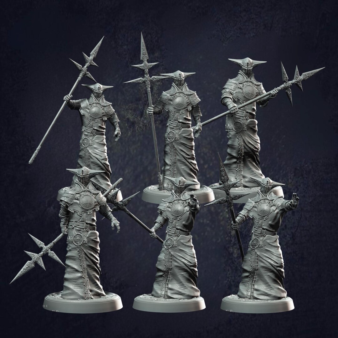 Alaric the Fallen Crusader Grimdark Mini - D&D RPG Miniature Monolith ...