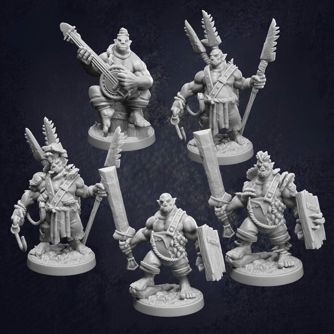 Swamp Orcs D&D RPG Miniature Dragon Trappers Lodge (dungeons and ...
