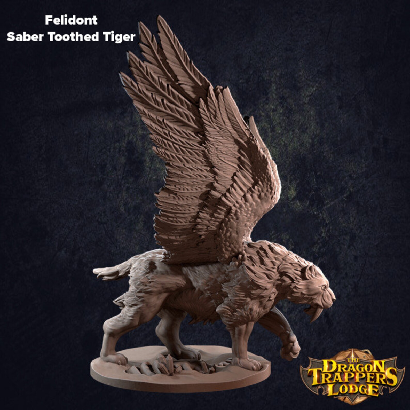 Felidont Saber Toothed Tiger Dragon Trappers Lodge Dnd RPG - Etsy