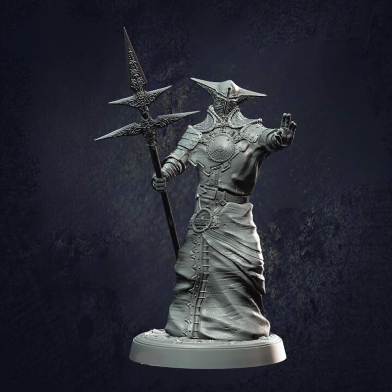 Alaric the Fallen Crusader Grimdark Mini - D&D RPG Miniature Monolith ...