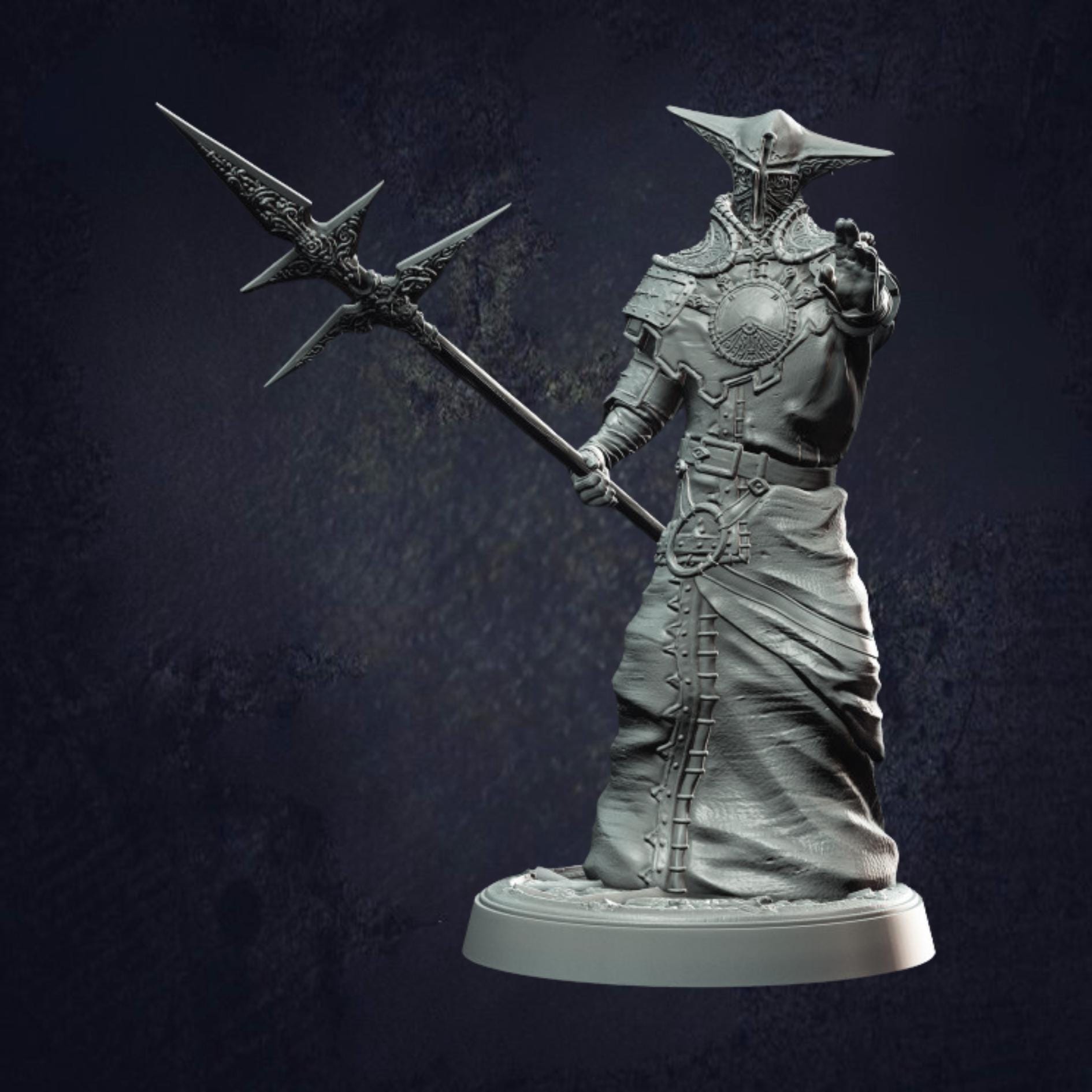 Alaric the Fallen Crusader Grimdark Mini - D&D RPG Miniature Monolith ...