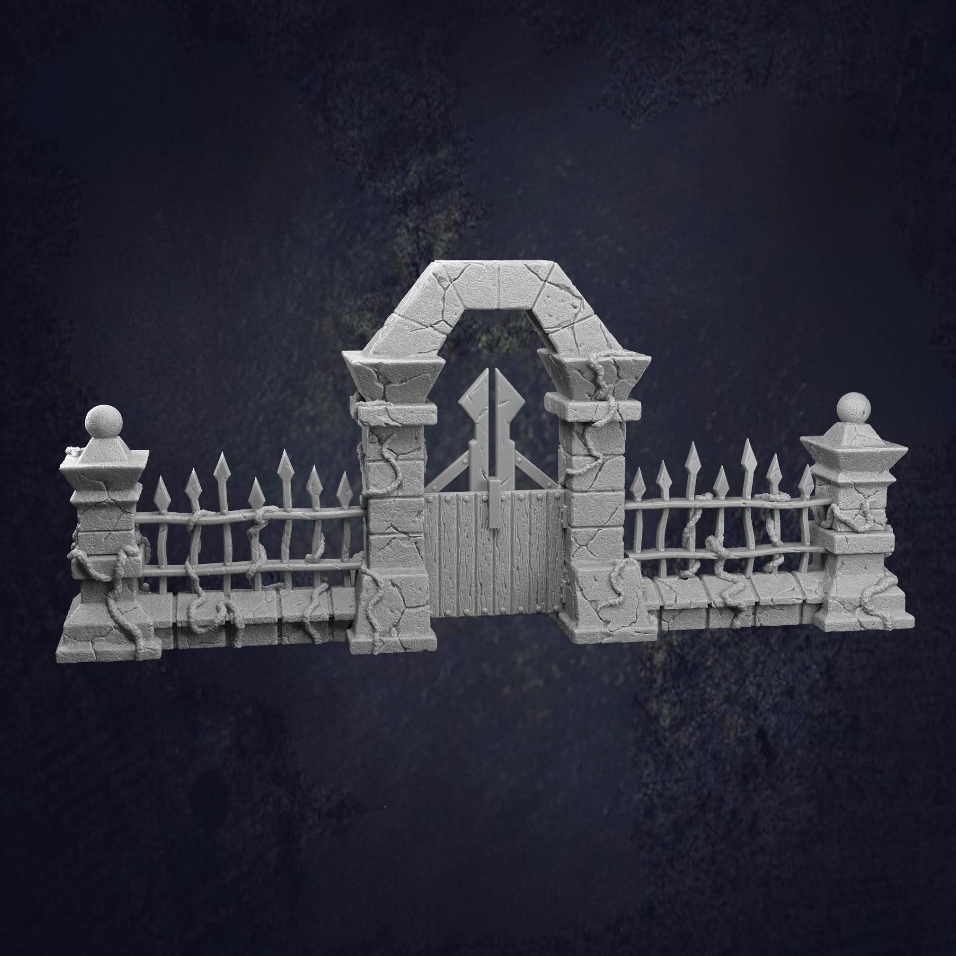 Graveyard Themed Terrain Set Ideal for Dungeons and Dragons, Pathfinder ...