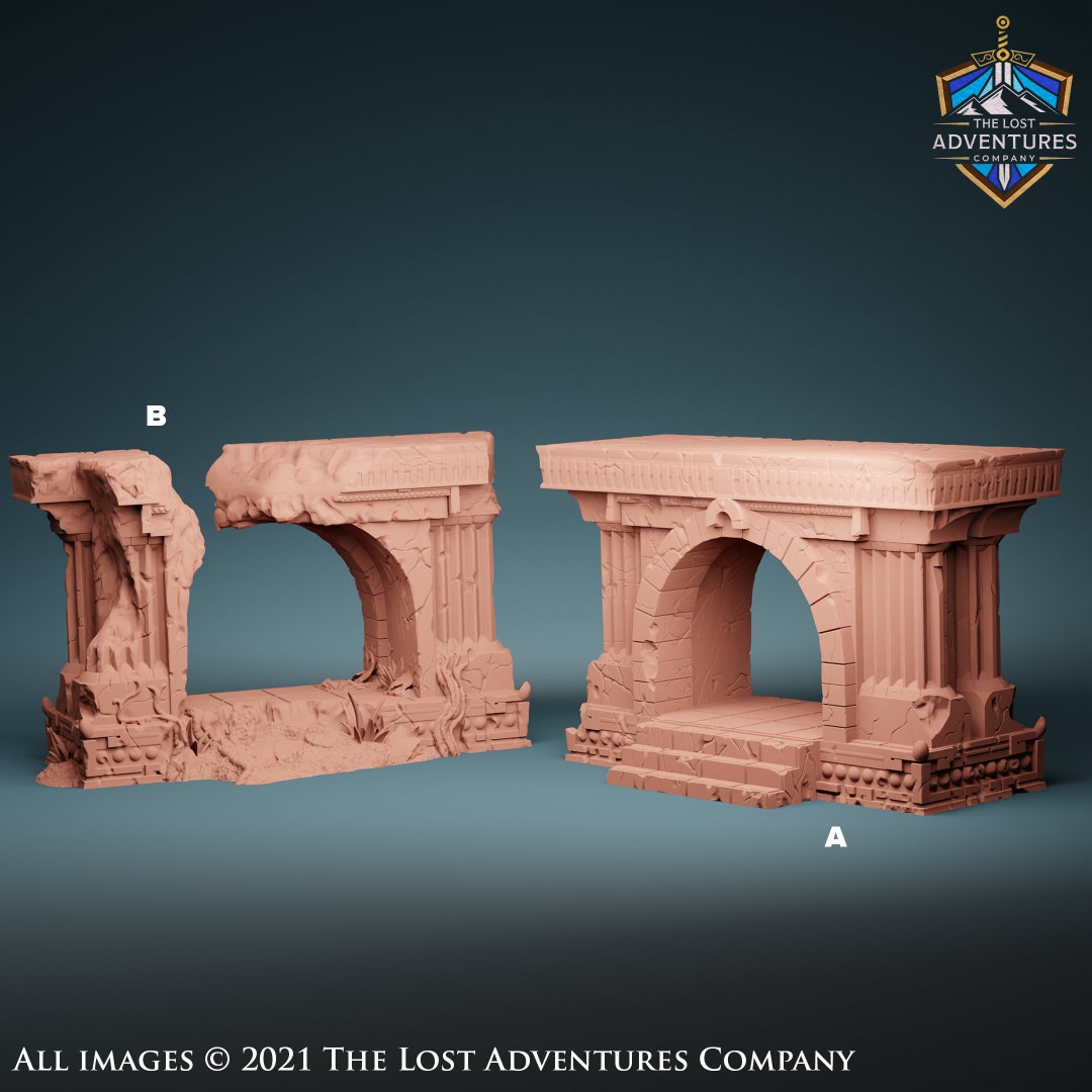 Ancient Temple Gates Dnd RPG Terrain Lost Adventures dungeons and ...