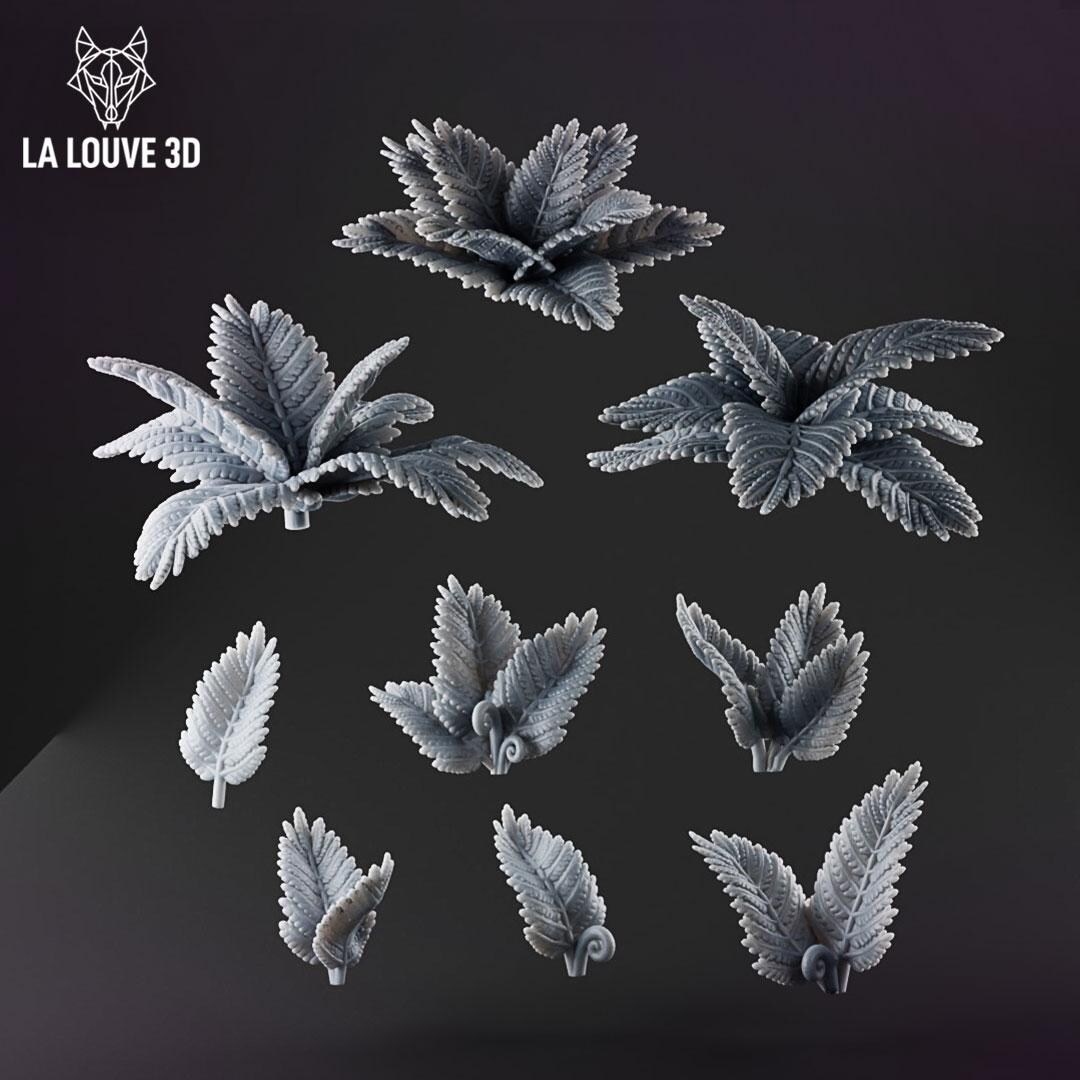 Fern Scatter Terrain D&D RPG Miniature - La Louve 3D (dungeons and ...