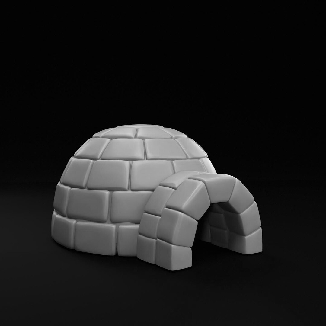 Igloo RPG Terrain | 3D Printed D&D, Pathfinder Scenery for Tabletop ...