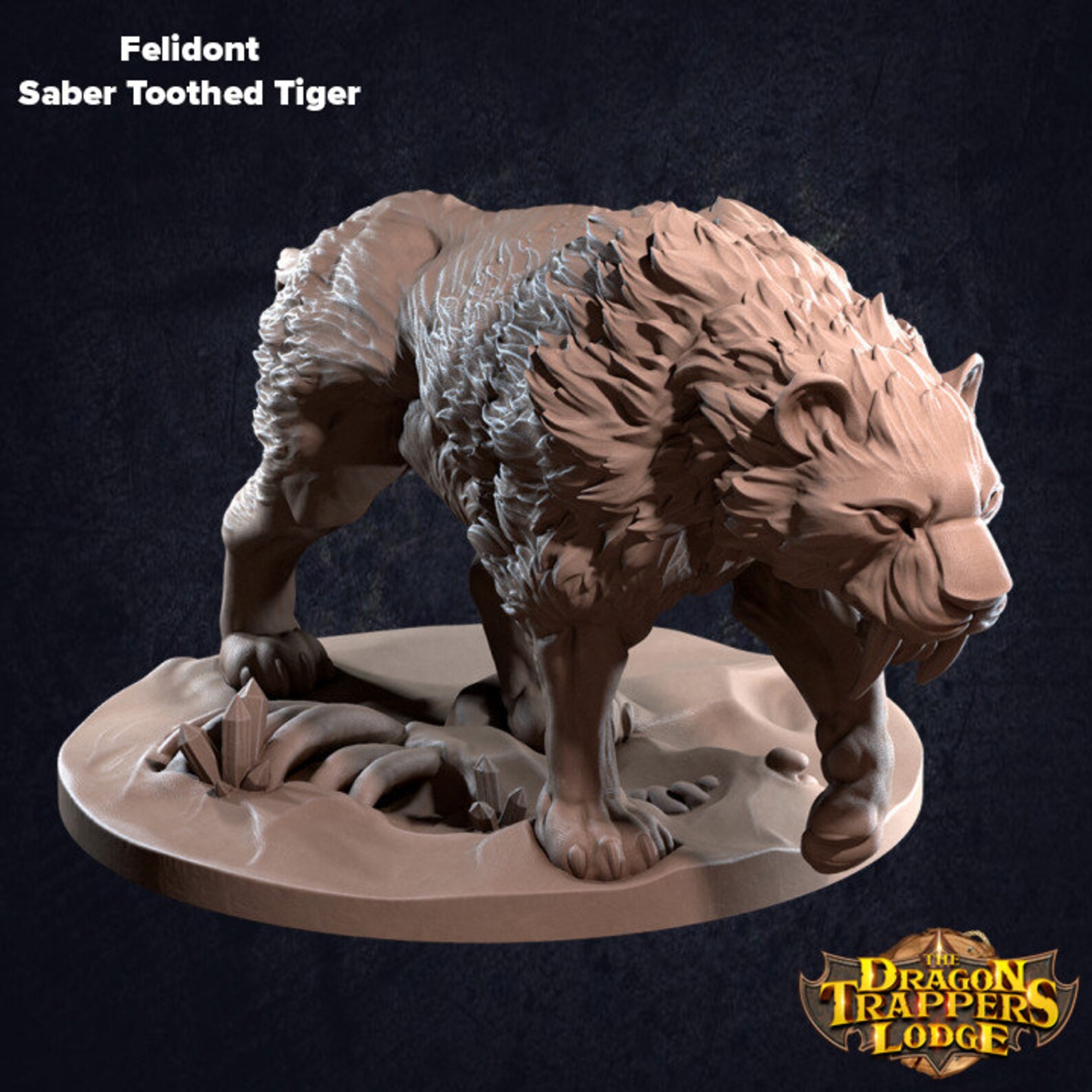 Felidont Saber Toothed Tiger Dragon Trappers Lodge Dnd RPG - Etsy