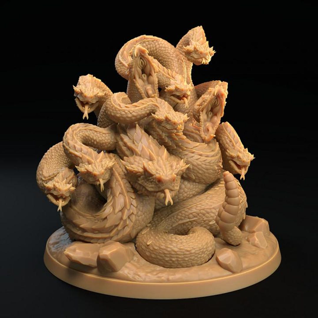 Rattling Hydra Dragon Trappers Lodge Dnd RPG Miniatures dungeons and ...