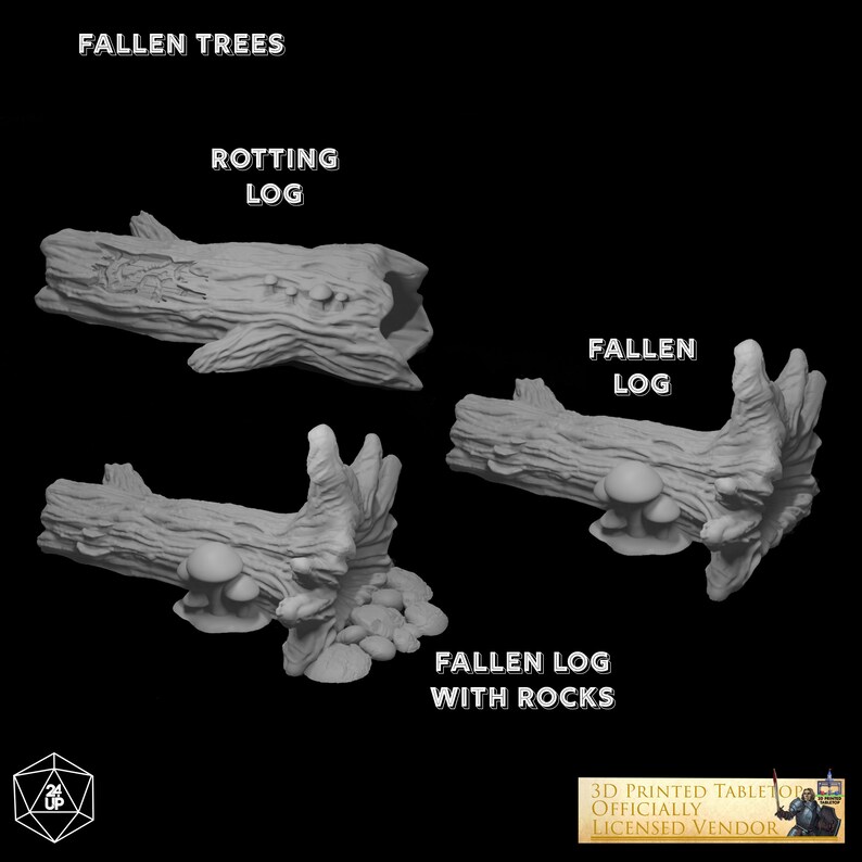 Fallen Trees RPG Terrain Dnd Miniature dungeons and Dragons | Etsy UK