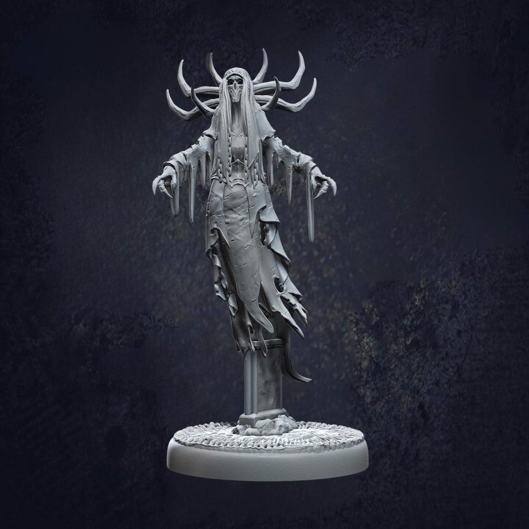 Forsaken Crone Banshee Grimdark Miniature- D&D RPG Miniature Monolith ...