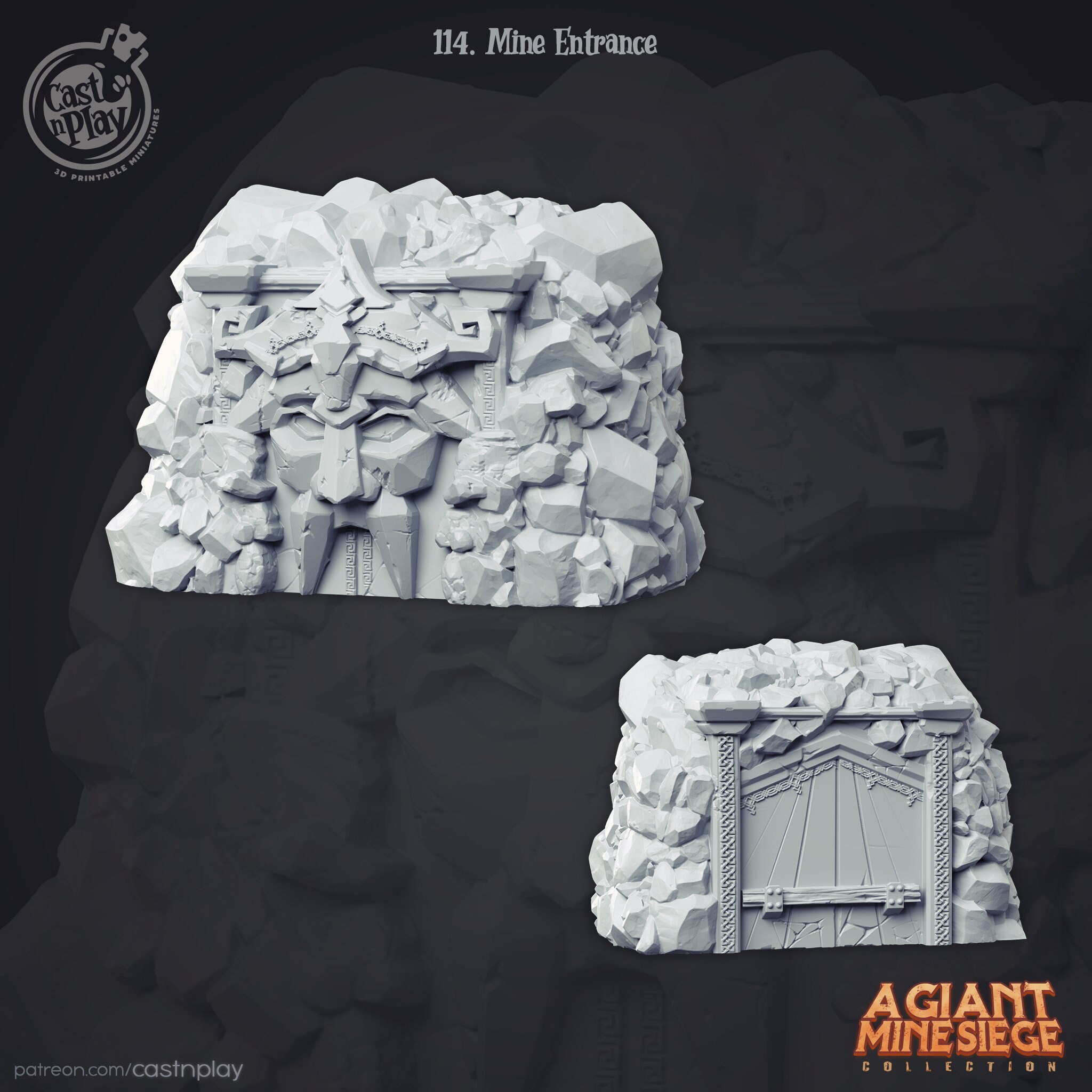 Mine Entrance Cast N Play Dnd RPG Terrain: A Giant Mine Siege - Etsy UK