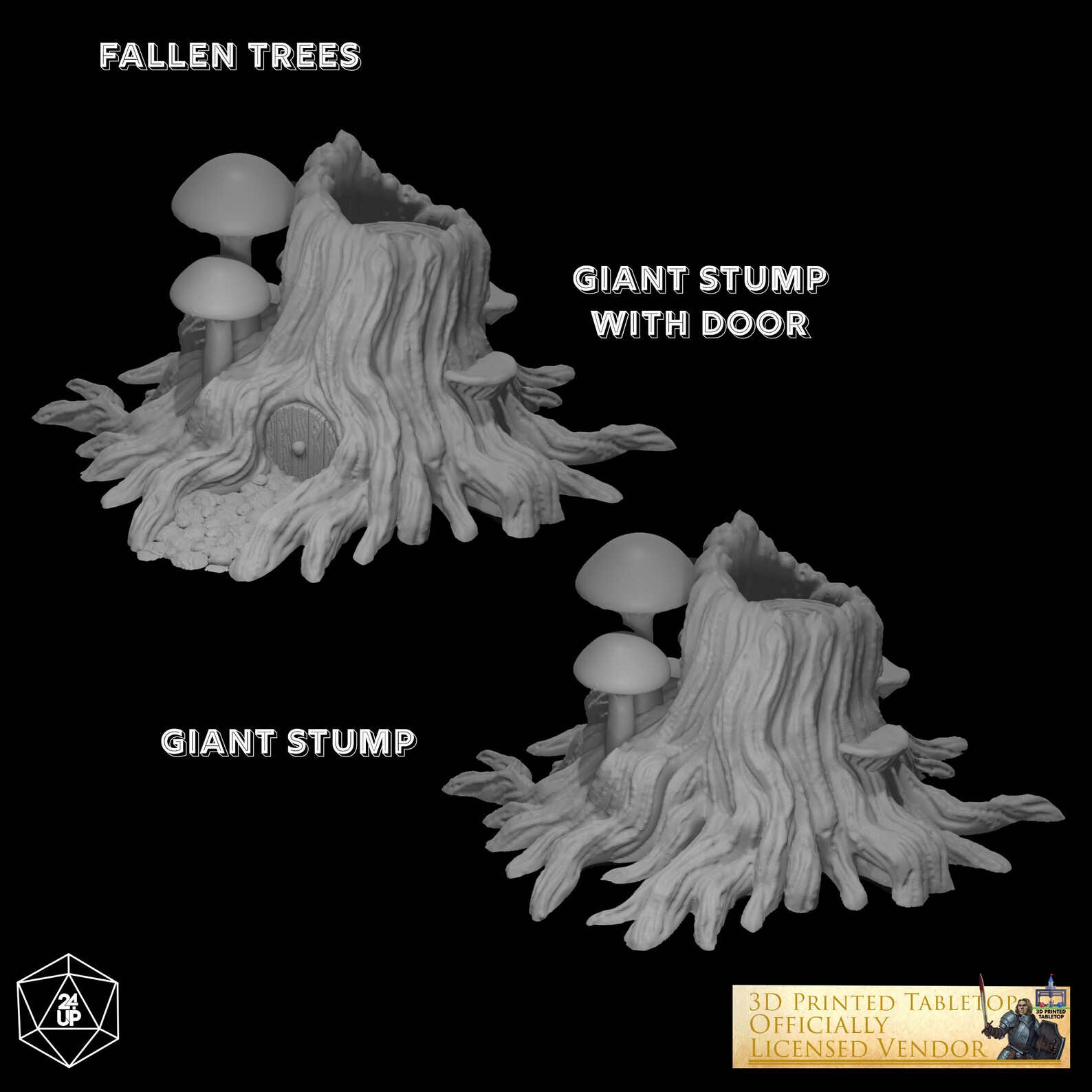 Fallen Trees RPG Terrain Dnd Miniature dungeons and Dragons - Etsy UK