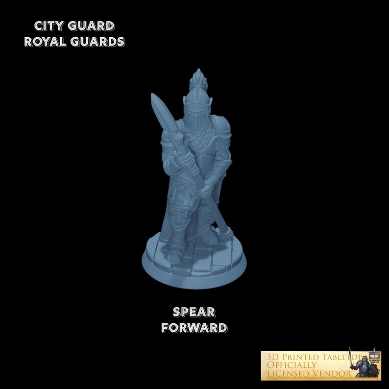 Royal Guards 25mm Base Dnd RPG Miniature Royal Guard: the City - Etsy