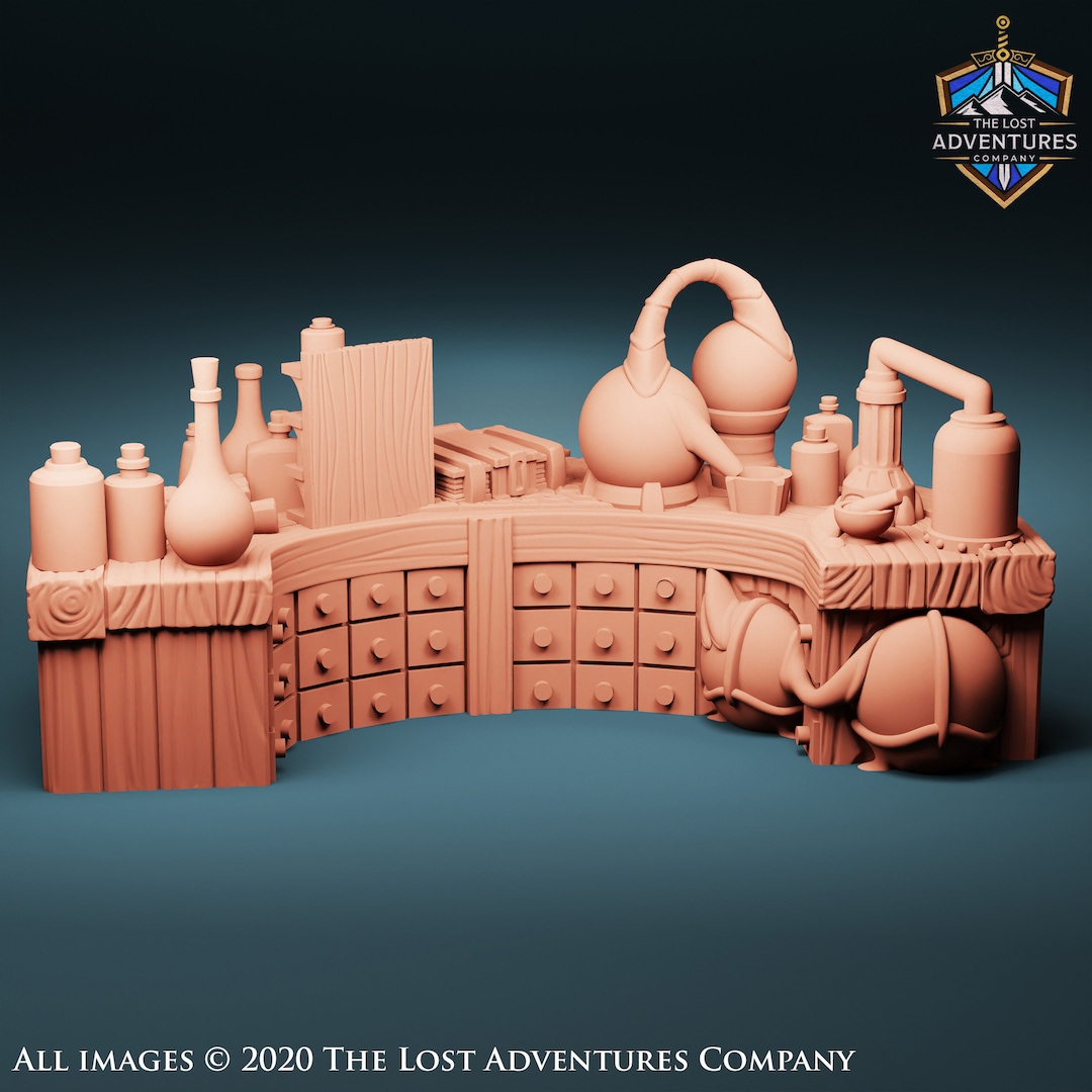 Alchemical Desk RPG Terrain Dnd Miniature dungeons and Dragons ...