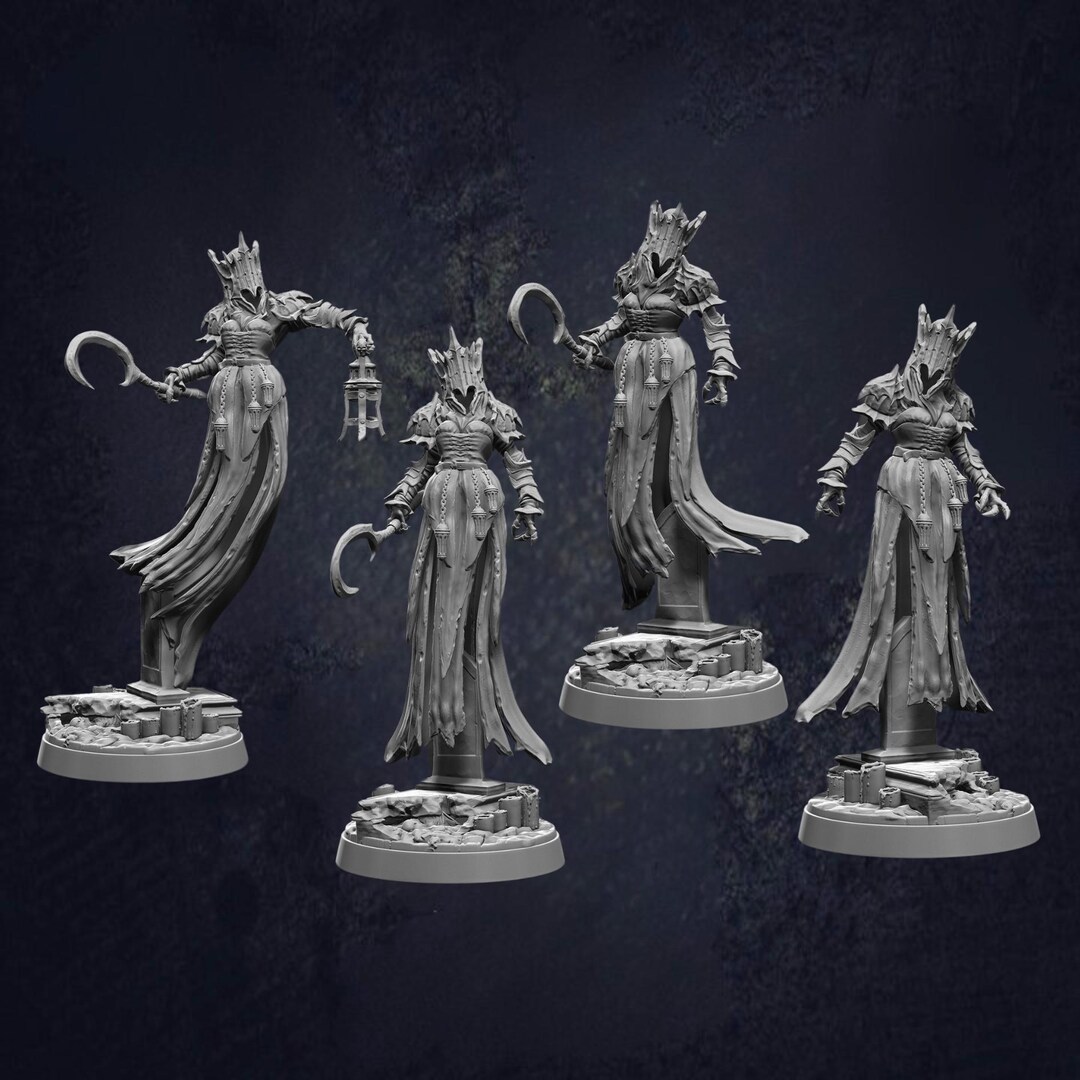 Mournful Hag Female Wraith Grimdark Mini - D&D RPG Miniature Monolith ...