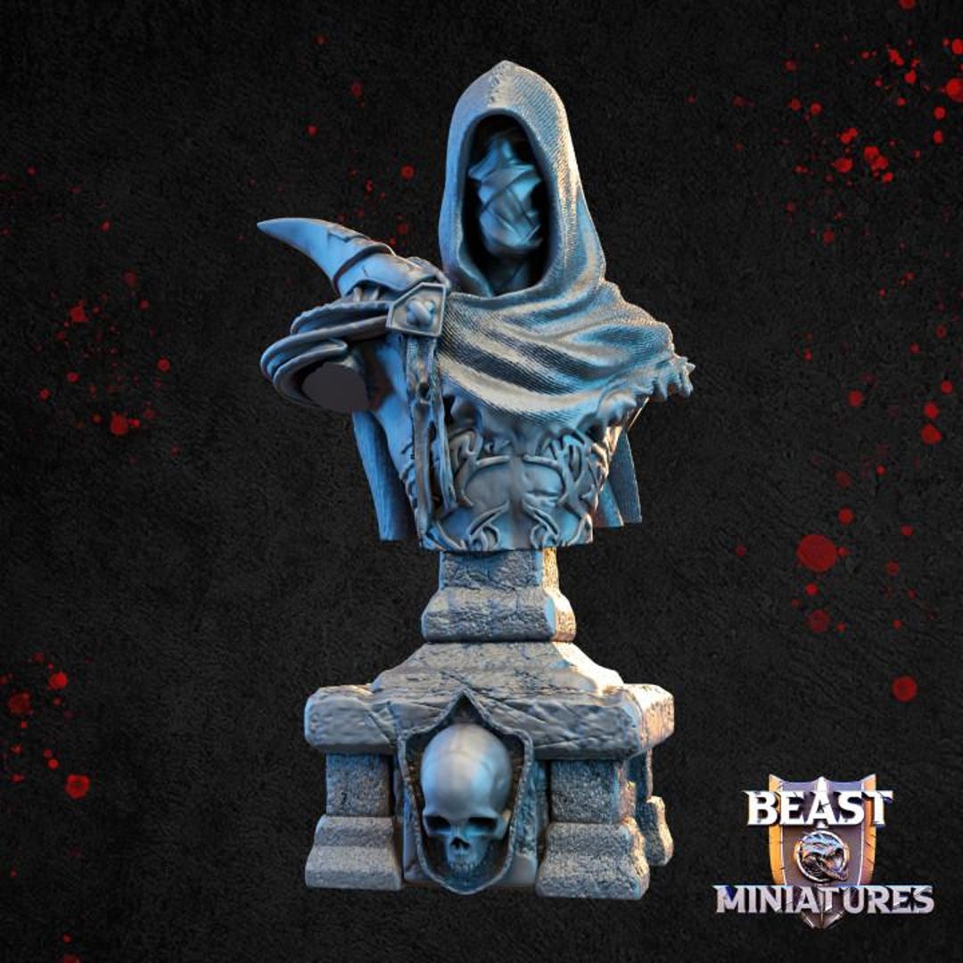 Maelgorn Skeleton Rogue Bust Dnd RPG Terrain Beast Miniatures dungeons ...