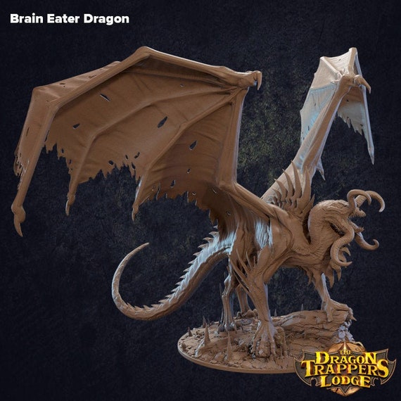Brain Eater Dragon Dragon Trappers Lodge Dnd RPG Miniatures - Etsy UK