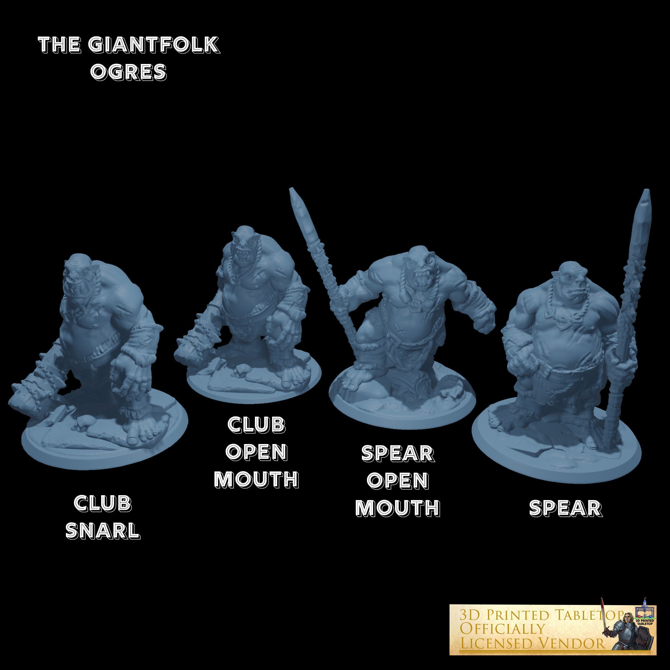 Ogres 50mm Base Dnd RPG Miniature Ogre: the Giantfolk - Etsy UK