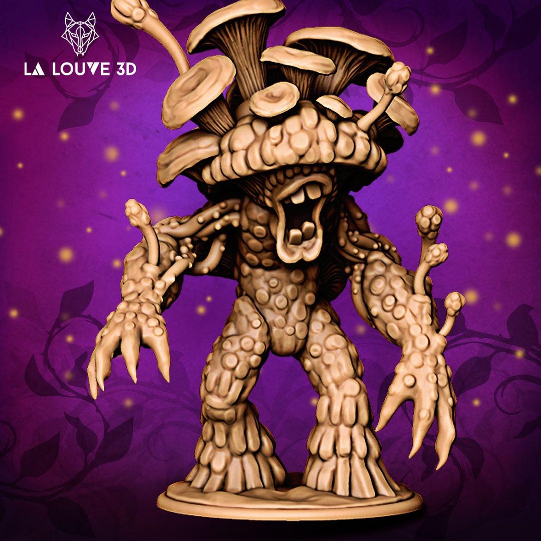 Putrid Myconid Boletus Fungi D&D RPG Miniature - La Louve 3D (dungeons ...