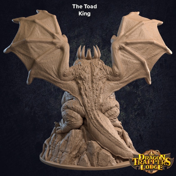 Lord of the Toads Dragon Miniature Dragon Model Toad Dragon Miniature ...
