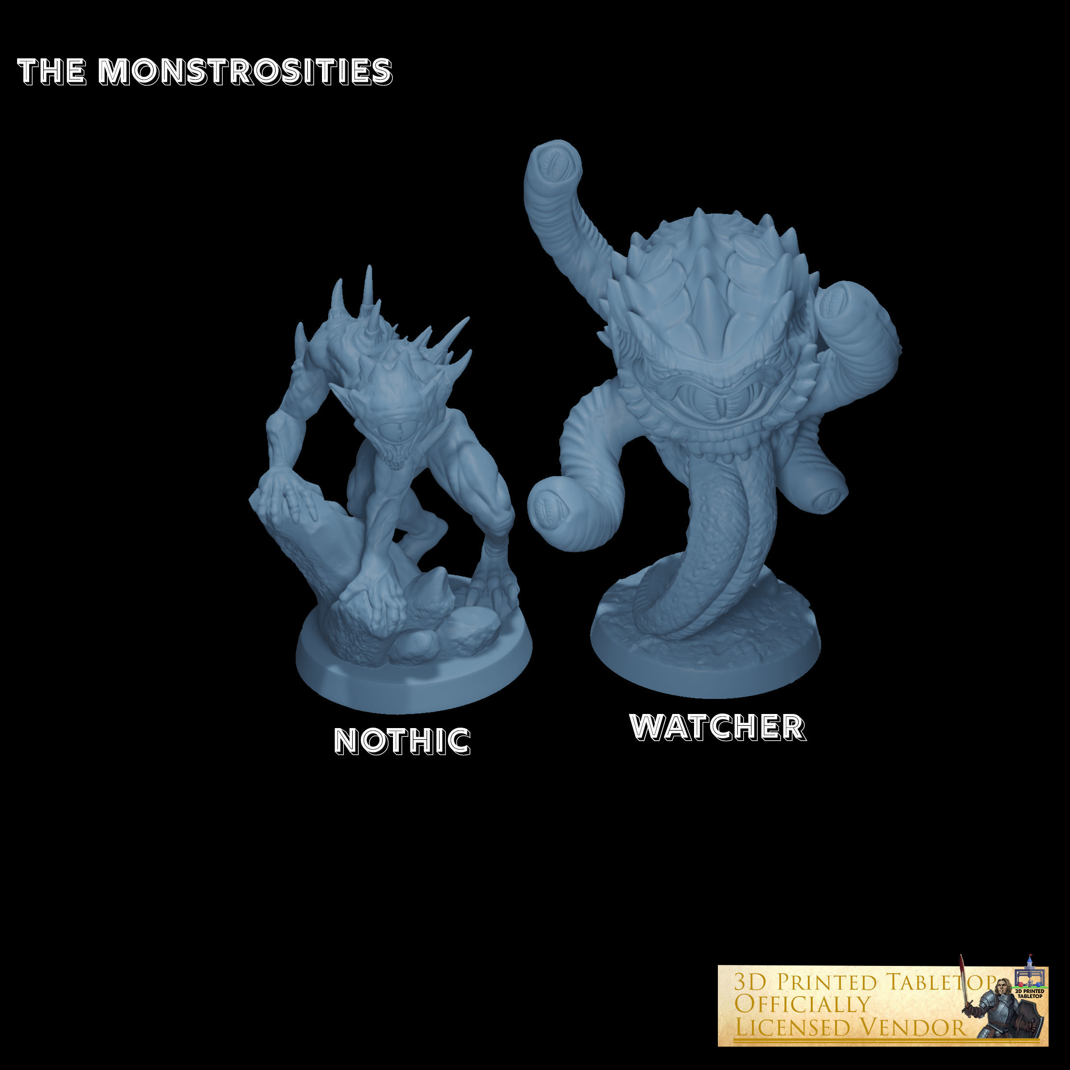 Nothic & Watcher: the Monstrosities 25mm Base Dnd RPG - Etsy