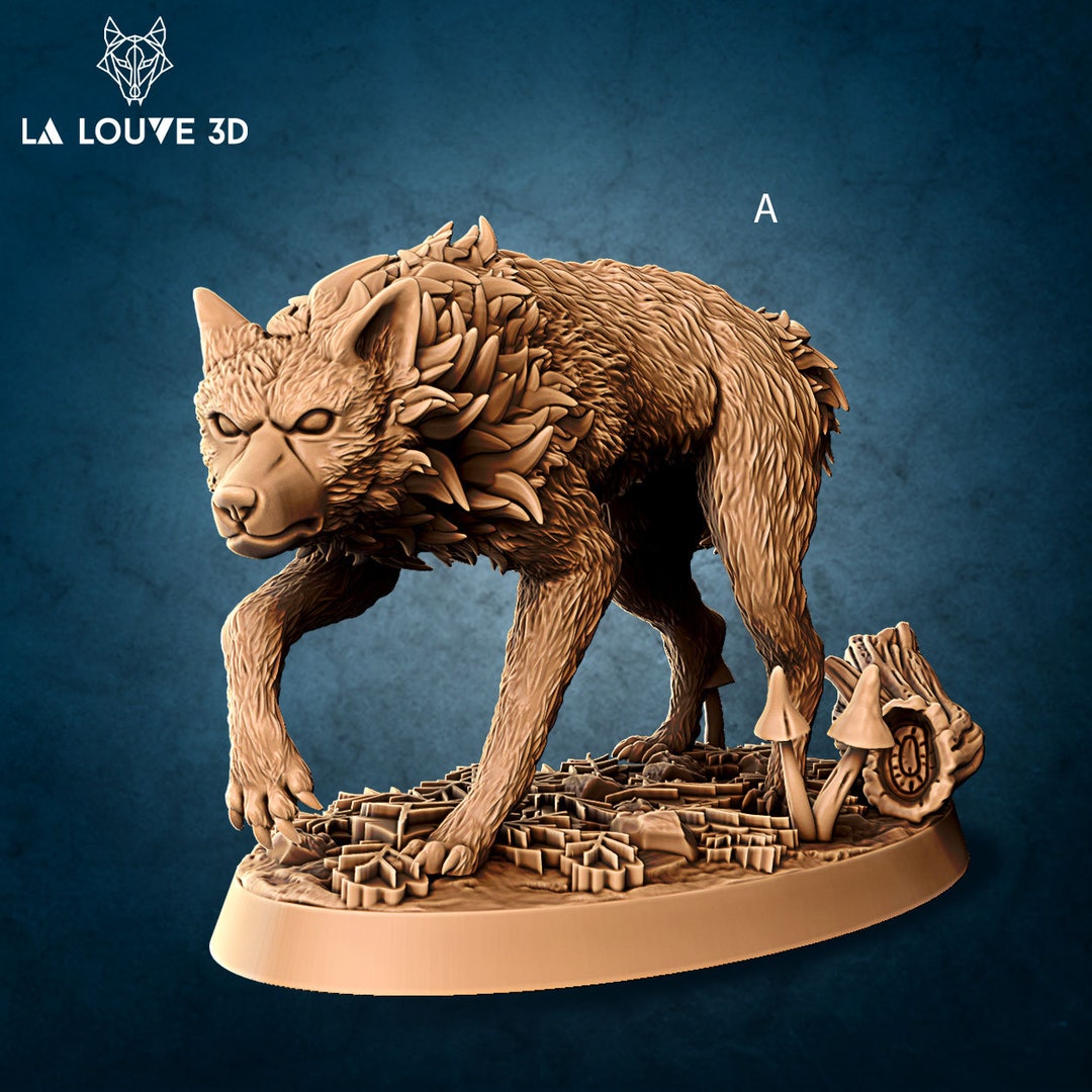 Wolf Pack Dnd RPG Miniature La Louve 3D dungeons and - Etsy