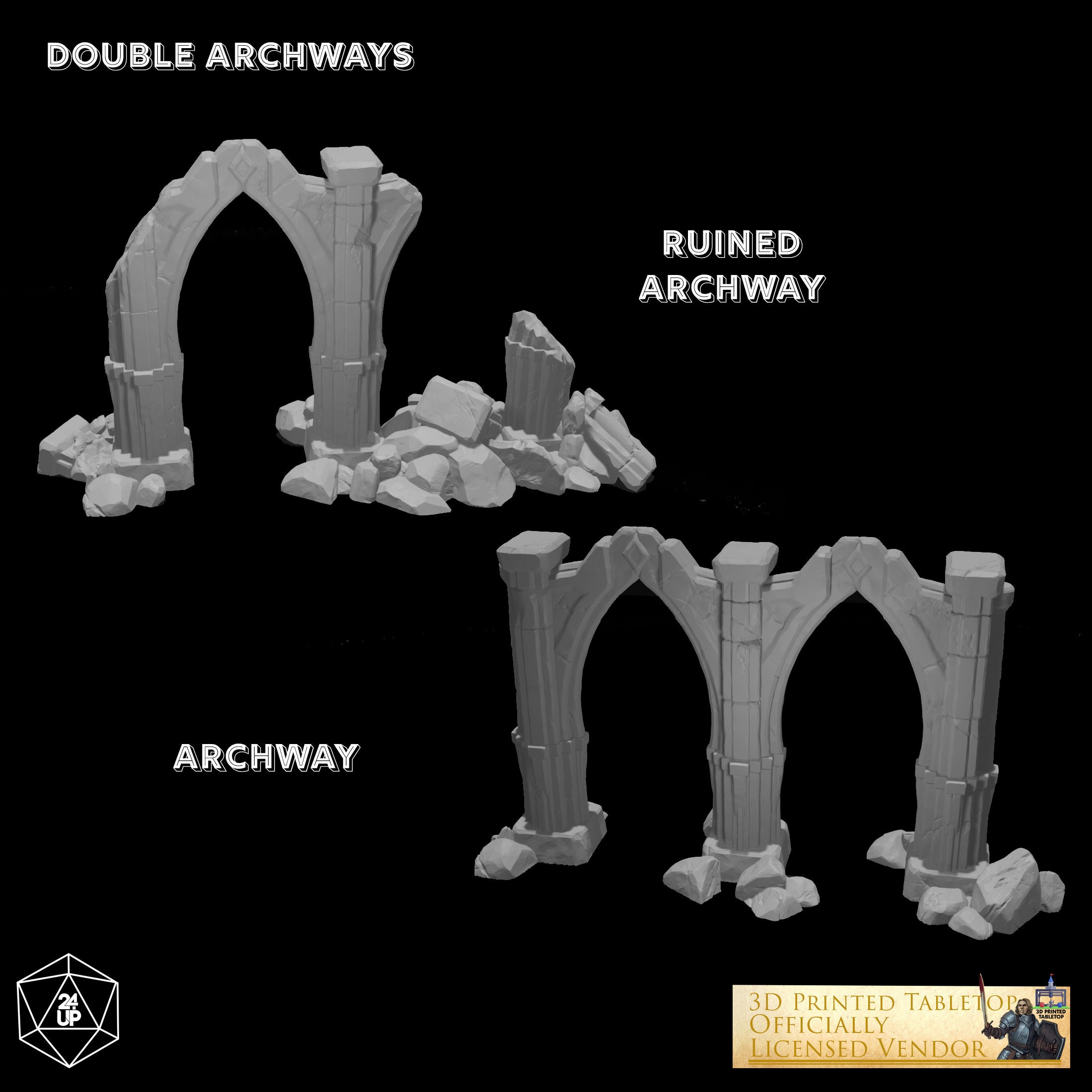 Archways Dnd RPG Terrain Miniature dungeons and Dragons | Etsy
