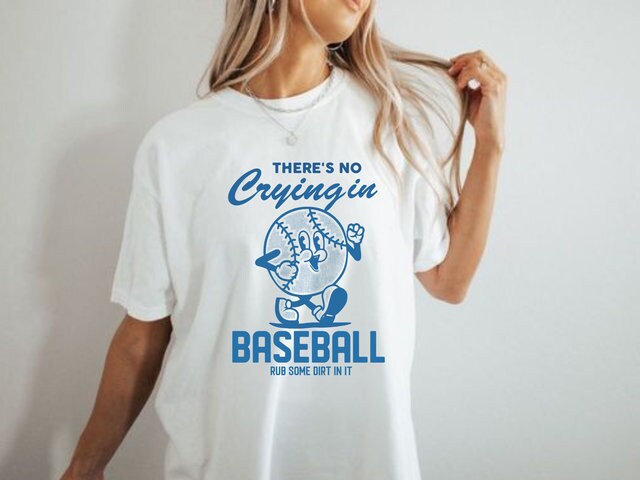 Comfort Colors There's No Crying in Baseball Tshirt, Baseball Shirt ...