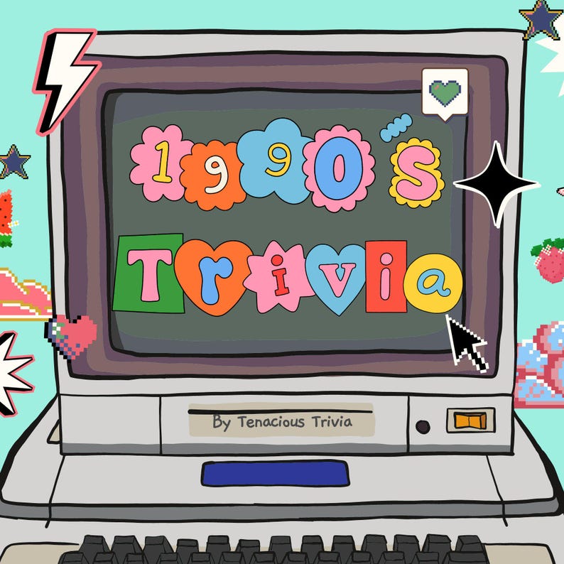 Decades Trivia Bundle Instant Download Includes All 7 Decade Themed ...