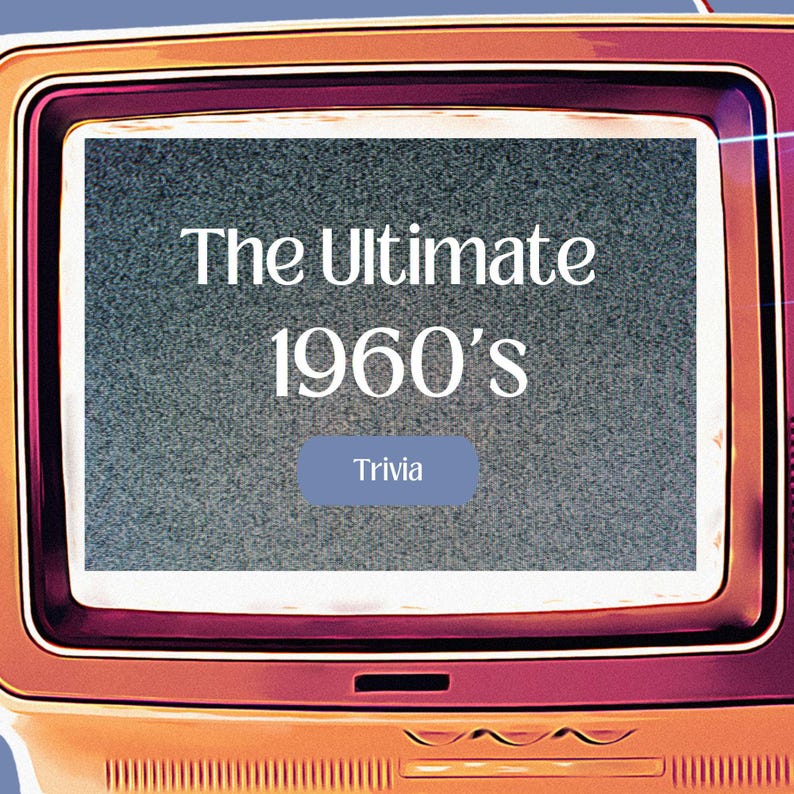 Decades Trivia Bundle Instant Download Includes All 7 Decade Themed ...