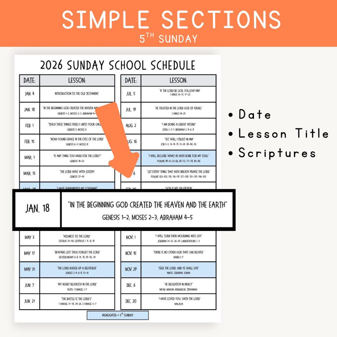Come Follow Me 2026 Sunday School Schedule, LDS Come Follow Me Lessons ...