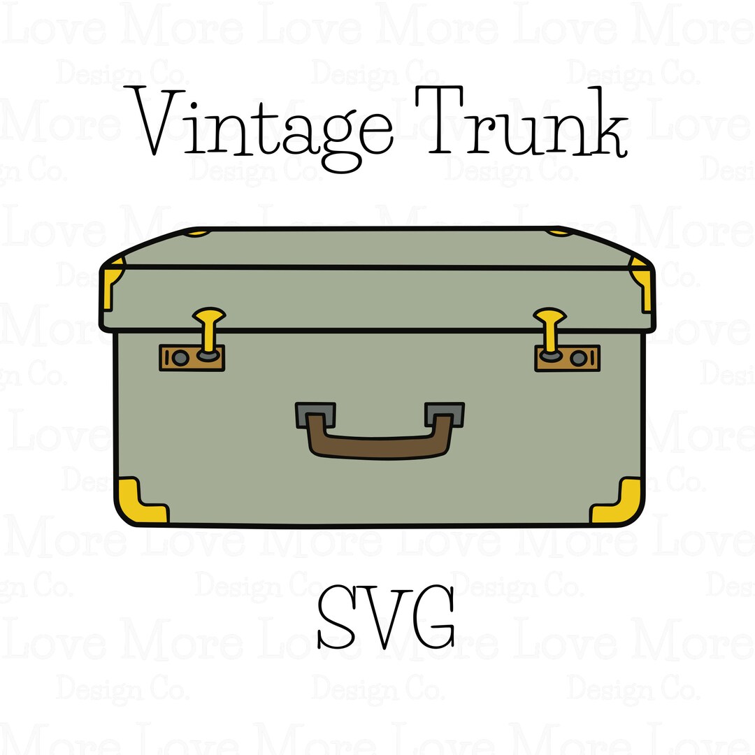 Vintage Trunk SVG, Family Vacation SVG, Travel Clipart, Vacation ...