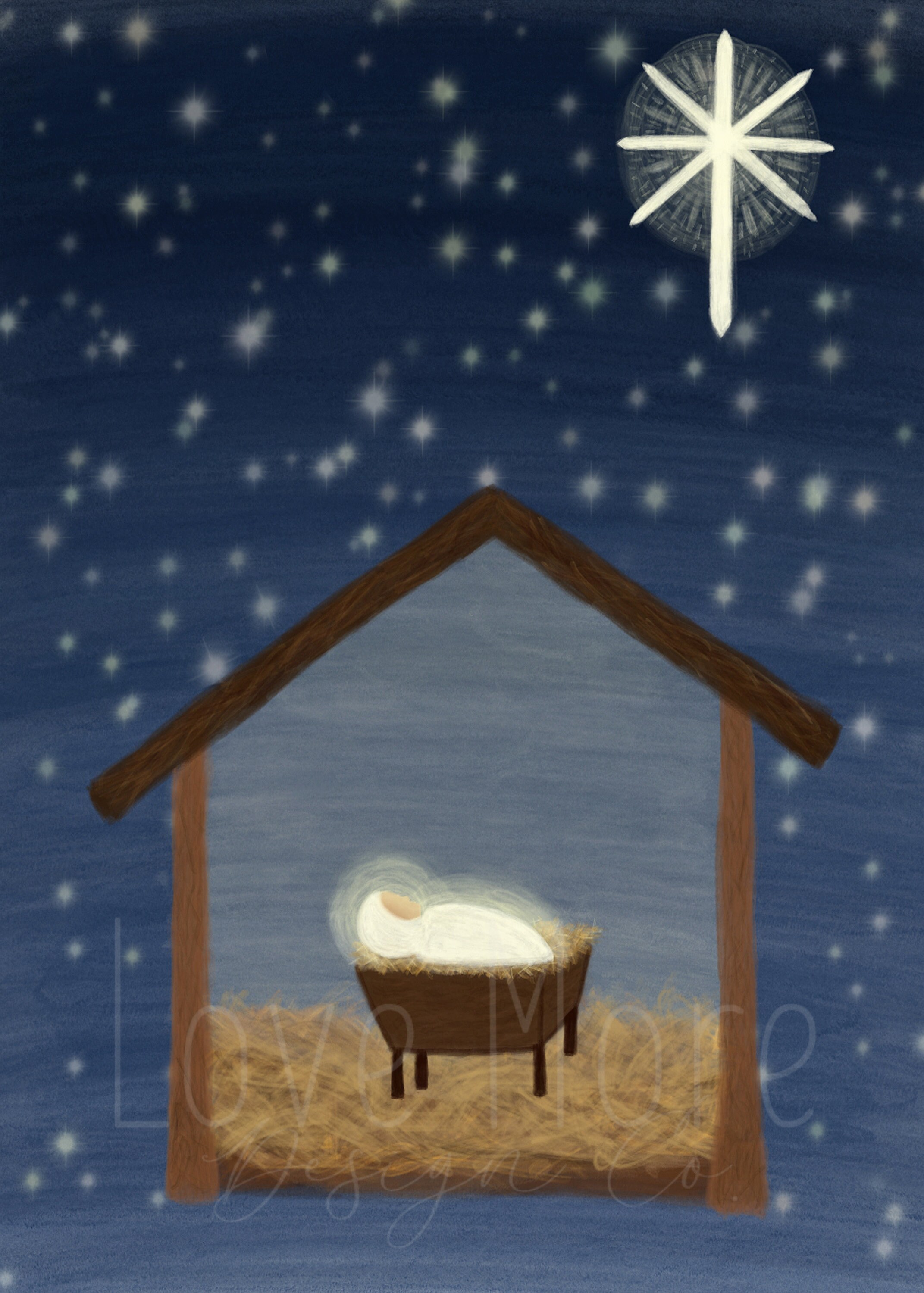 Christmas Wall Art, Nativity Wall Art, Christmas Printable, Nativity ...