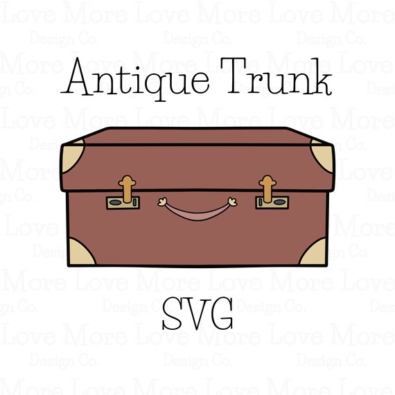 Vintage Trunk SVG SVG Files for Cricut Antique Trunk Cutting - Etsy